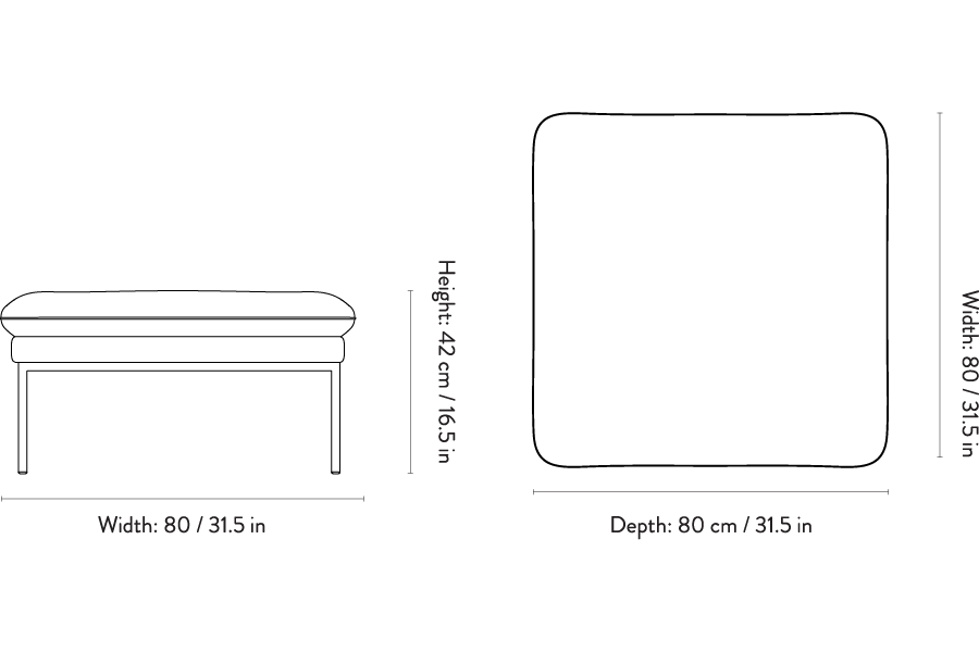 Turn Pouf - Elegant pouf in beige bouclé | Ferm Living